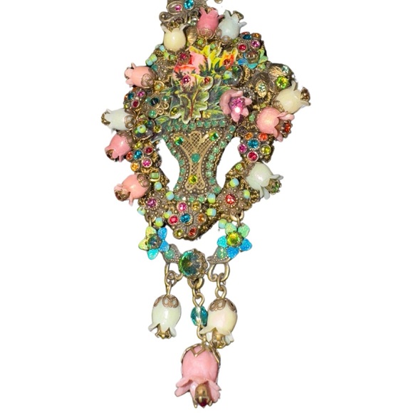 Michal Negrin | Jewelry | Michal Negrin Multicolor Floral Brooch | Poshmark